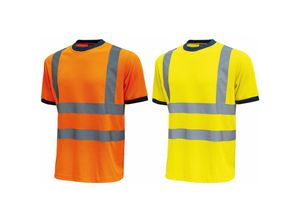 8033546444351 - Glitter Warnschutz T-Shirt - xxxl - Orange - Orange - U-power