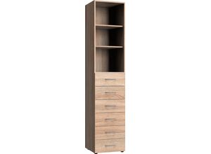 4038061008617 - Regal WIMEX Multiraumkonzept Regale Gr B H T 40 cm x 185 cm x 40 cm braun (eiche sägerau nachbildung) Büroregal Büroregale Breite 40 cm