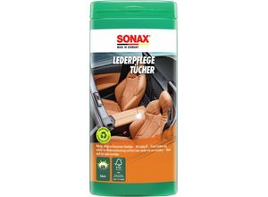 4064700412309 - Le Sanitaire - sonax Leder Pflege Tücher 25 Stk in Box Reinigungs Tuch für Glattleder