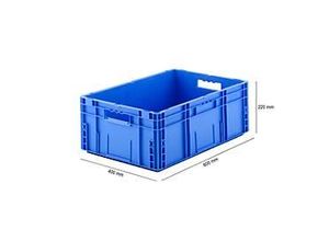 4052939290812 - Euro Box Serie MF 6220 aus PP Inhalt 416 L Durchfassgriff blau