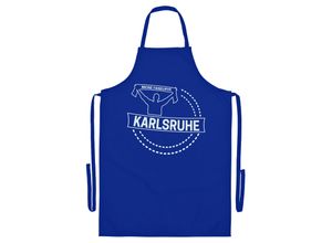4068859055370 - multifanshop Grillschürze - Karlsruhe - Meine Fankurve - Druck weiß - Schürze