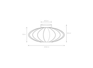 5411212031983 - Corina - Deckenleuchte - ø 40 cm - 1xE27 - Schwarz - Lucide