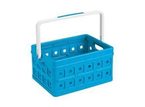 8711112575080 - Klappbox Square 24L blau weiß 435 x 31 x 213 cm Boxen Körbchen & Kisten - Sunware