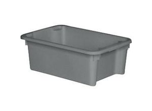 4052293222009 - Euro- Drehstapelbehälter Polyethylen PE-HD L 600 x B 400 x H 220 mm für schweres Füllgut 30 Liter grau