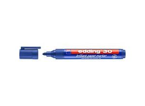 4004764440689 - Pigmentmarker edding 30 Brilliant blau 10 Stück