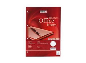 4006144585737 - Landré Briefblock Office randlos kariert 100 Blatt 5 Stück