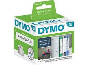 5411313990189 - DYMO Original LabelWriter-Ordner-Etiketten | 38 mm x 190 mm | Rolle mit 110 leicht ablösbaren Etikettenband | selbstklebend | für LabelWriter Etikettendrucker und Beschriftungsgerät