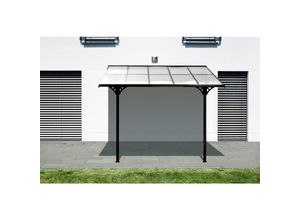 4260280774046 - Westmann Aluminium Terrassendach Bruce schwarz 313x300 cm