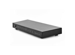 4016032387176 - DS-43302 8 Port HDMI-Splitter Metallgehäuse Ultra HD-fähig mit Aluminiumgehäuse LED-Anzeige 1920 x 1200 Pixel Schwarz