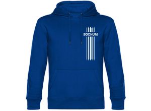 4068859044527 - multifanshop Kapuzen Sweatshirt - Bochum - Streifen - Druck weiß - Hoodie