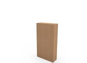 4251898806823 - Genius Flügeltürenschrank TETRIS WALL 6 Ordnerhöhen Türanschlag rechts B 1200 x T 440 x H 2250 mm Buche-Dekor