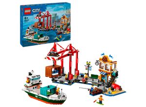 5702017587288 - 60422 City Hafen mit Frachtschiff Konstruktionsspielzeug