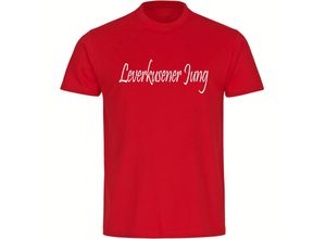 4068859154240 - multifanshop Kinder T-Shirt - Leverkusen - Leverkusener Jung - Druck weiß - Kind