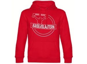 4068859137939 - multifanshop Kapuzen Sweatshirt - Kaiserslautern - Meine Fankurve - Druck weiß - Hoodie