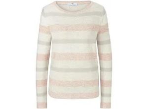 4065691204492 - PETER HAHN Damen Sweatshirtpullover beige blau weiß