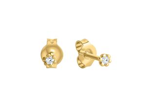 4006046269223 - Paar Ohrstecker 585 Gold 2x Brillant 005ct Ohrringe Gr ONE-SIZE 005 ct SI = kleine Einschlüsse Gold gelb (gelb weiß) Damen Ohrstecker