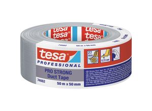 4063565117909 - Duct Tape pro-strong 74662-00003-00 Reparaturband Grau (l x b) 50 m x 50 mm 1 St - Tesa