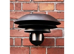 5704709010302 - Dyberg Larsen Lighting - Dyberglarsen DL31 Outdoor Dome Wandleuchte Schwarz 31cm IP44