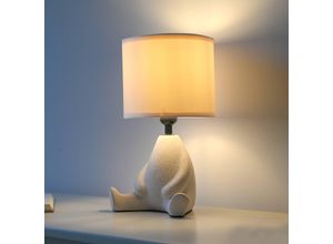 4043689004781 - JUST LIGHT Tischleuchte Ted Keramik sitzend sandbeige