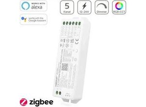 4063592025383 - MiBoxer Zigbee 30 + 24GHz RGB+CCT LED Controller 5 Kanal 12 24V WiFi Alexa Goo