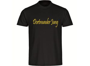 4068859189808 - multifanshop® Herren T-Shirt - Dortmund - Dortmunder Jung - Druck gelb - Männer