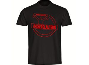 4068859137373 - multifanshop Herren T-Shirt - Kaiserslautern - Meine Fankurve - Druck rot - Männer