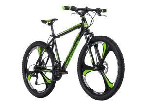 4250547531390 - KS Cycling Mountainbike Hardtail 26 Sharp Schwarz-Grün RH 46 cm