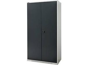 4051273769633 - Genius Schwerlastschrank FS Stahlblech B 1055 x T 520 x H 1950 mm 5 OH lichtgrau anthrazitgrau bis 1000 kg