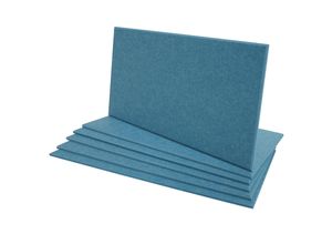 4057651804651 - 6er-Set Akustikwandpaneel MCW-L52 Wandpaneele Akustikplatten schalldämmend 1qm Fläche 60x30cm ~ blau