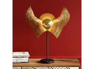 4025621537212 - Bird Wings Tischleuchte messing beschichtet