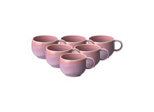 4057743174747 - like by Villeroy & Boch Espressotassen Perlemor Coral 60 ml 6er Set