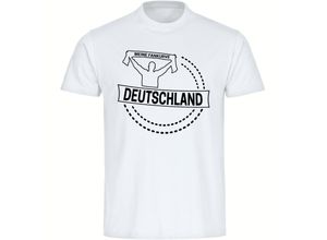 4068859256289 - multifanshop Kinder T-Shirt - Deutschland - Meine Fankurve - Druck schwarz - Kind