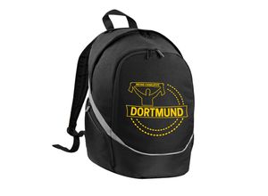4068859189334 - multifanshop® Rucksack - Dortmund - Meine Fankurve - Druck gelb - Tasche