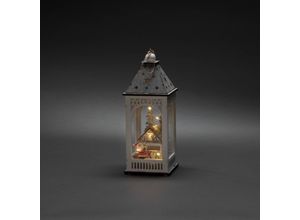 7318303270215 - Konstsmide Christmas LED-Deko-Laterne mit Haus und Weihnachtsmann