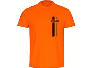 4068859456887 - multifanshop Herren T-Shirt - Niederlande - Streifen - Druck schwarz - Männer