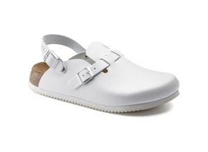 4061416081003 - Clog Kay Superlauf Naturleder weiß normal 41 - Birkenstock