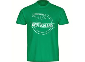 4068859250188 - multifanshop Herren T-Shirt - Deutschland - Meine Fankurve - Druck weiß - Männer