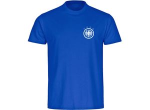 4068859251284 - multifanshop Herren T-Shirt - Deutschland - Adler Retro - Druck weiß - Männer