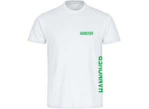 4068859166717 - multifanshop Kinder T-Shirt - Hannover - Brust & Seite - Druck grün - Kind