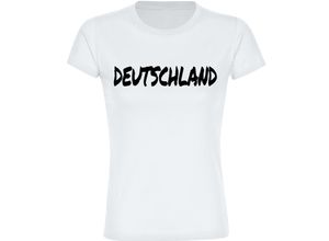 4068859408275 - multifanshop Damen T-Shirt - Deutschland - Textmarker - Druck schwarz - Frauen