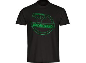 4068859179458 - multifanshop Kinder T-Shirt - Mönchengladbach - Meine Fankurve - Druck grün - Kind