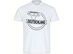 4068859259341 - multifanshop Kinder T-Shirt - Deutschland - Meine Fankurve - Druck schwarz - Kind