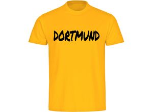 4068859490591 - multifanshop® Herren T-Shirt - Dortmund - Textmarker - Druck schwarz - Männer