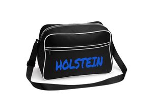 4068859489380 - multifanshop Retrotasche - Holstein - Textmarker - Druck blau - Tasche