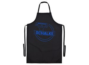 4068859006419 - multifanshop Grillschürze - Schalke - Meine Fankurve - Druck blau - Schürze