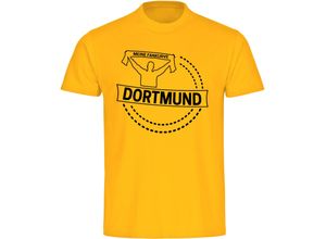 4068859188887 - multifanshop® Herren T-Shirt - Dortmund - Meine Fankurve - Druck schwarz - Männer