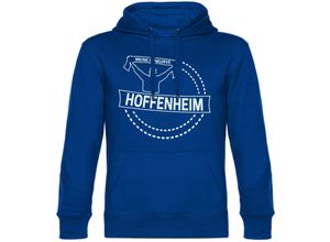4068859054496 - multifanshop Kapuzen Sweatshirt - Hoffenheim - Meine Fankurve - Druck weiß - Hoodie