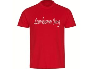 4068859154028 - multifanshop Herren T-Shirt - Leverkusen - Leverkusener Jung - Druck weiß - Männer