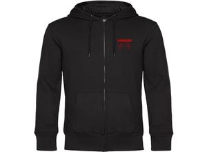 4068859113629 - multifanshop Kapuzen Sweatshirt Jacke - Leverkusen - Herzschlag - Druck rot - Sweat