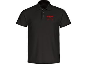 4068859113230 - multifanshop Poloshirt - Leverkusen - Herzschlag - Druck rot - Polo